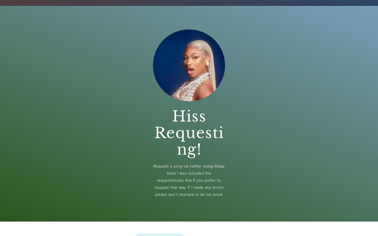 Hiss Radio Requesting